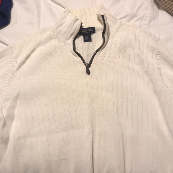Brooks Brothers | Sweaters | White Brooks And Brothers Sweater | Poshmark